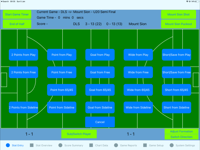 StatAPult GAA Version 4.3 is now available from the App Store! – Stat-A ...